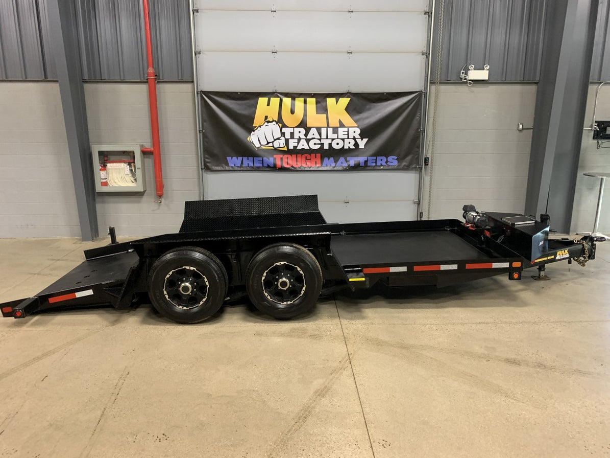 9,990# GVWR Hydraulic Drop Deck Equipment Float Trailer — Hulk Trailers
